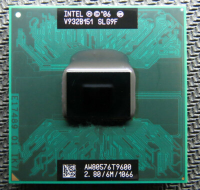 Intel Core 2 Duo T9600 2,8 GHz 2-Kerne 6M 1066MHz SLG9F Prozessor ...