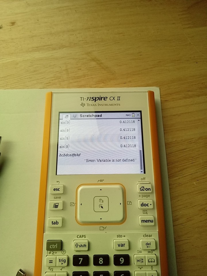 Texas Instruments TI Nspire CX II Graphing Calculator with charger USB ...