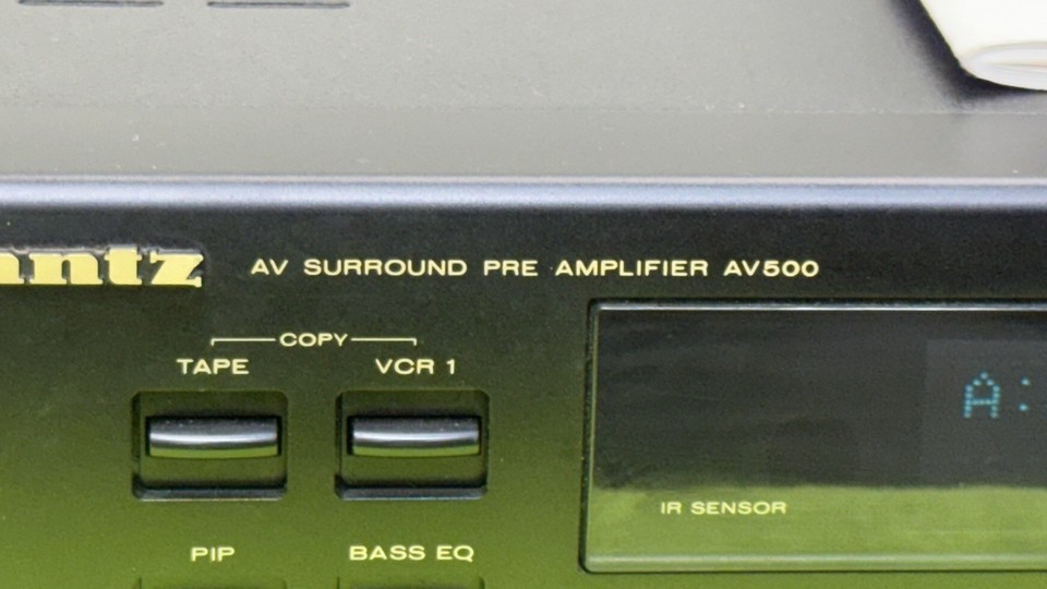 Marantz AV500 AV Dolby Pro-Logic Surround Pre-Amplifier W/ Remote ...