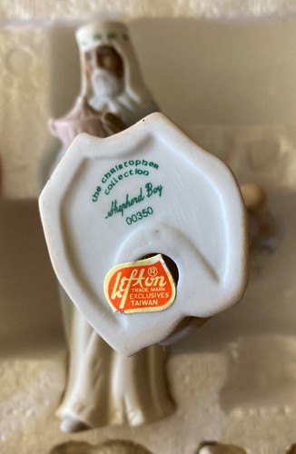 Lefton Ceramic "The Christopher Collection" Nativity with Original Box ...