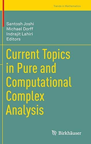 Current Topics in Pure and Computational Complex Analysis (2014) | eBay