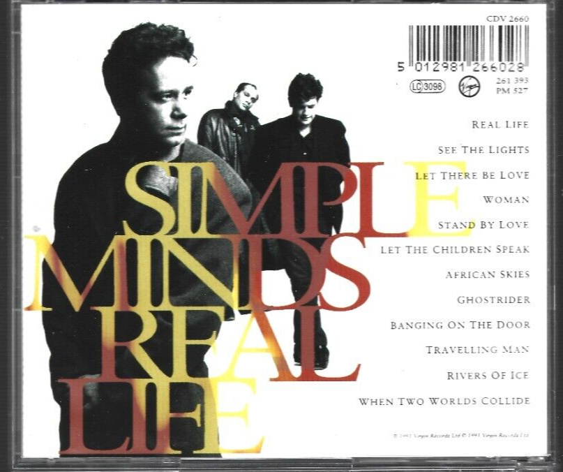 Simple Minds - Real Life **Australian Disctronics 12 Track CD Album ...