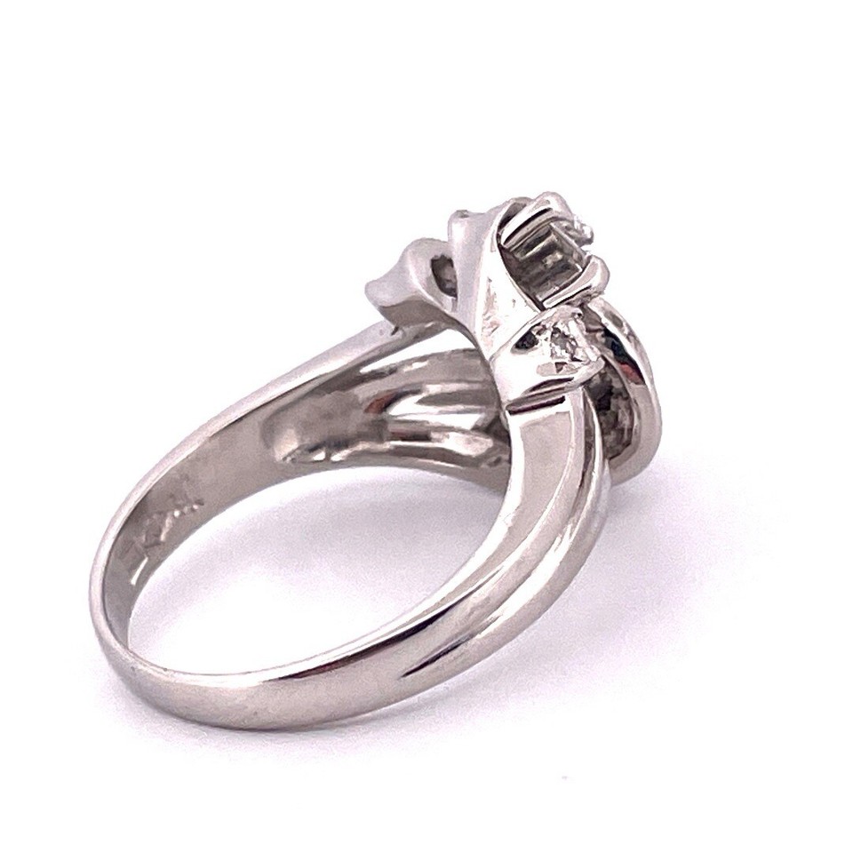 Estate Platinum PT900 Diamond 0.43CTW Ring Size 6.00 | eBay