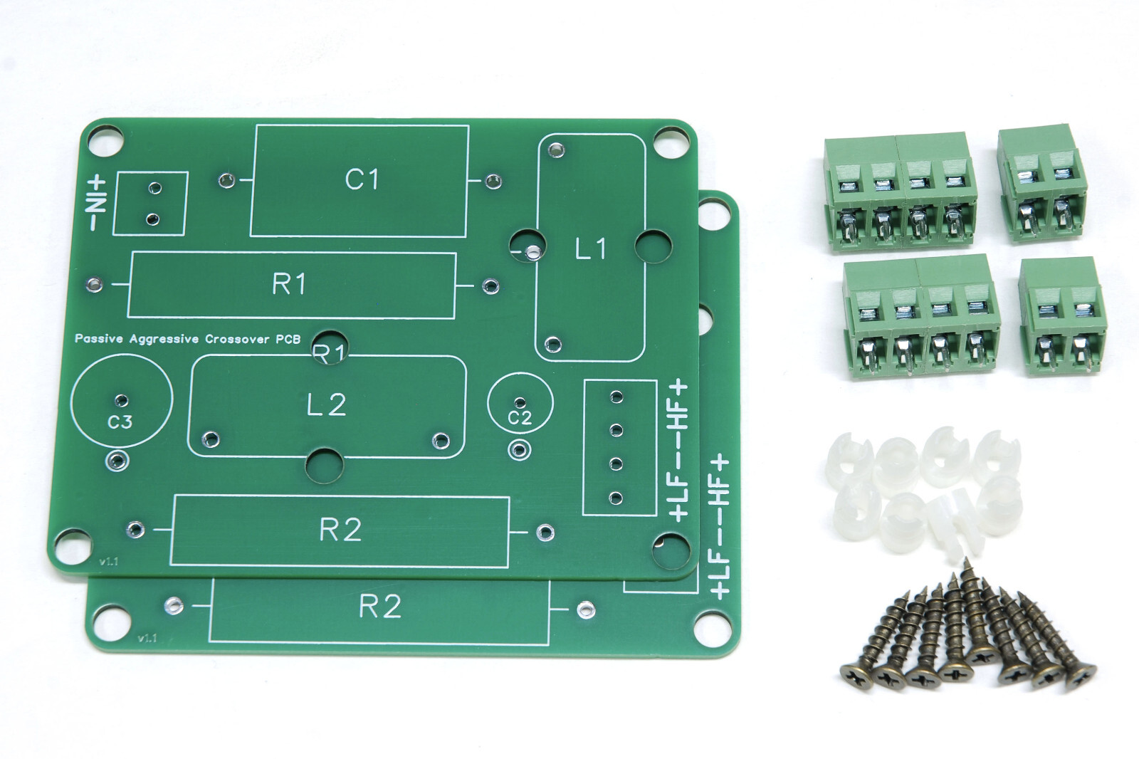 Pair of Crossover PCBs for the Passive Aggressive Mini Speaker Kit ...
