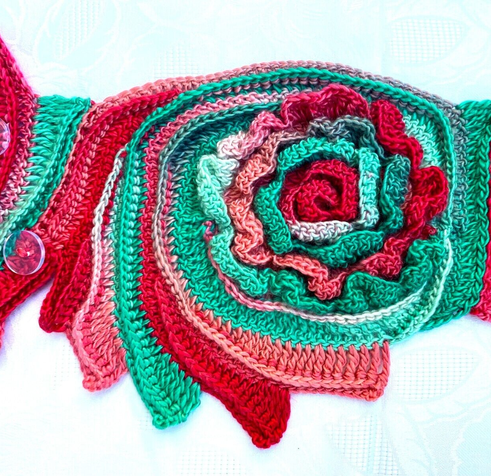 Flower neck wrap Women neck shawl Neck wrap Neck warmer scarf Elegant ...