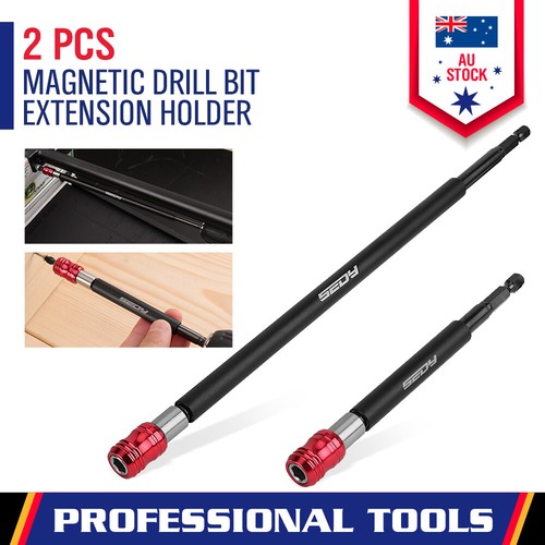 2-Piece Magnetic Screwdriver Drill Bit Holder Quick Release 1/4" Hex ...