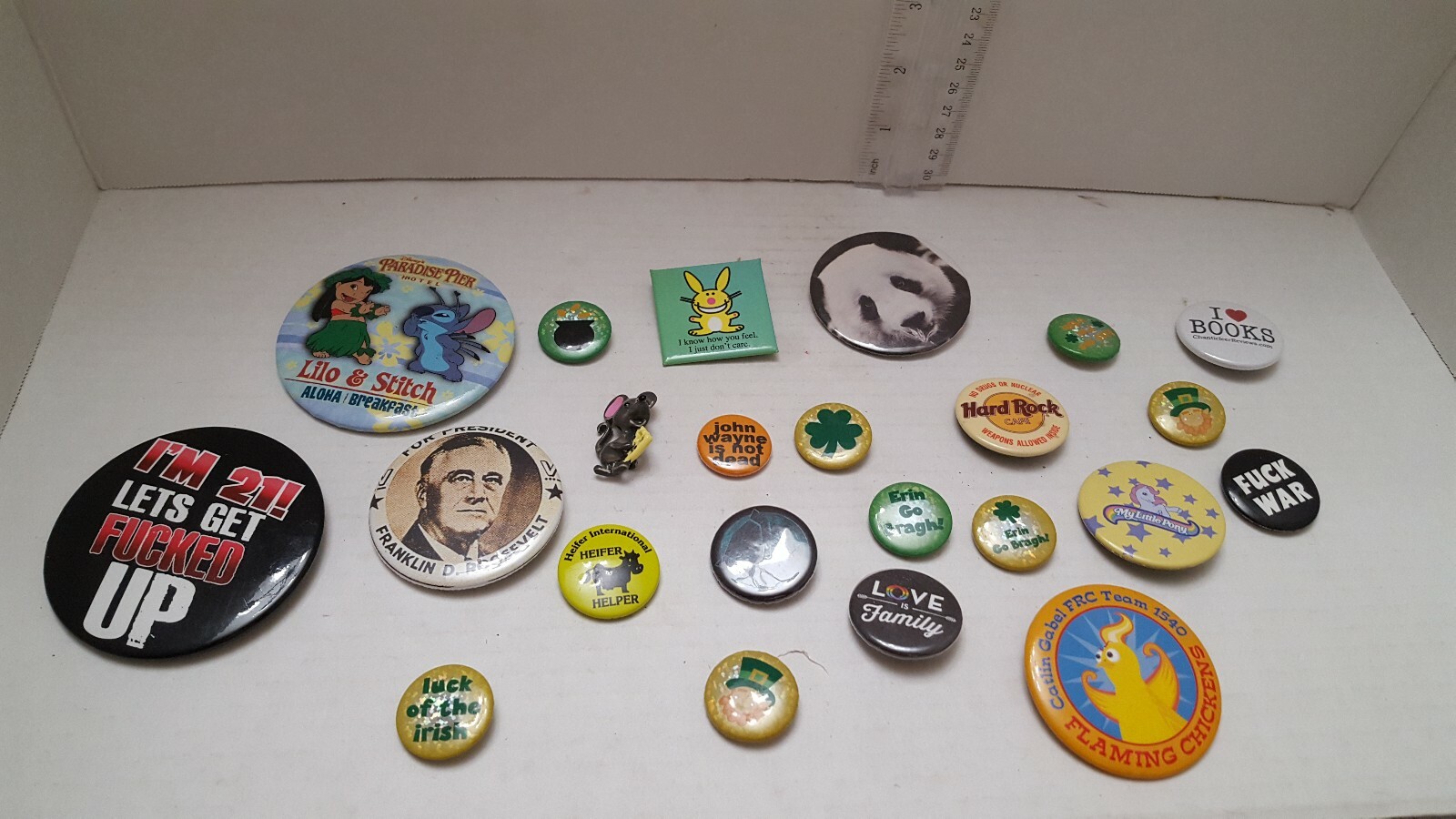 Pinback Button Lot Of 23 Advertising Fun- Fast Shipping | eBay