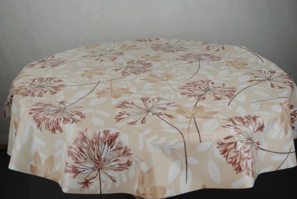 Round Wipe Clean Tablecloth - PVC oilcloth - All Designs & Sizes | eBay UK