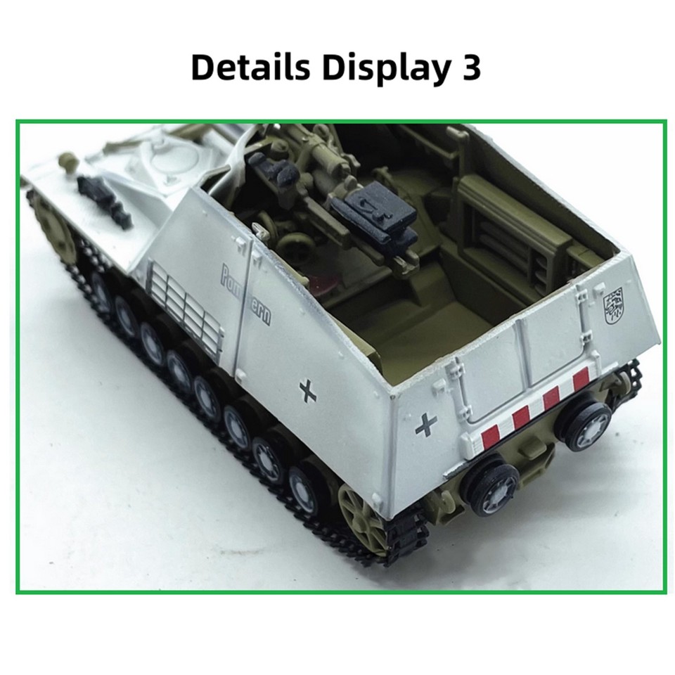 1:72 German Rhino Sd.Kfz.164 NASHORN Anti-Tank Snow Painting Tank Model ...
