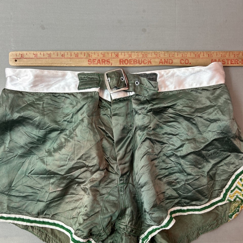 Vintage 1940s-50s General Athletic Products Satin Boxing Shorts Trunks ...