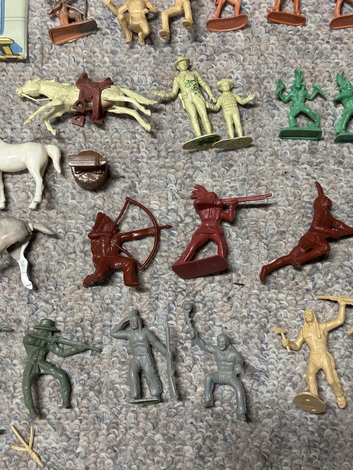 Vintage 1956 Marx Toys Rin Tin Tin Fort Apache Playset Figures & Box ...