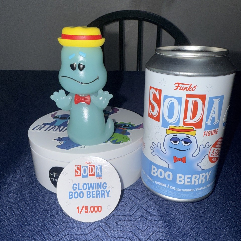 Funko Vinyl Soda: Ad Icons - Boo Berry (Glows in the Dark) - Funko ...
