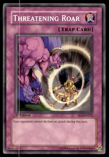 1996 Yu-Gi-Oh! 1st edition Threatening Roar #FET-EN052 Uncirculated NMT ...