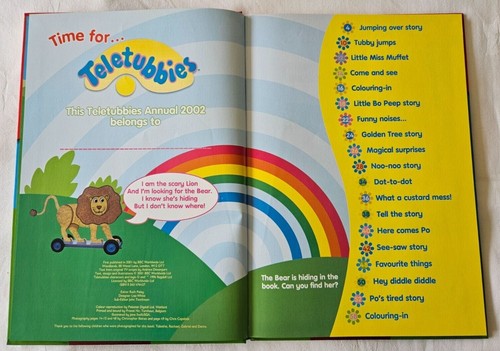 Teletubbies Annual 2002 Vintage BBC *NEVER USED* | eBay UK