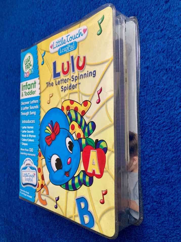 LeapFrog Baby Little Touch LeapPad Lulu Letter Spinning Spider Book ...