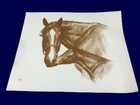 Merry Kelly Stevens 1974 Signed Print 2 Horses Blaze Mare Foal ...