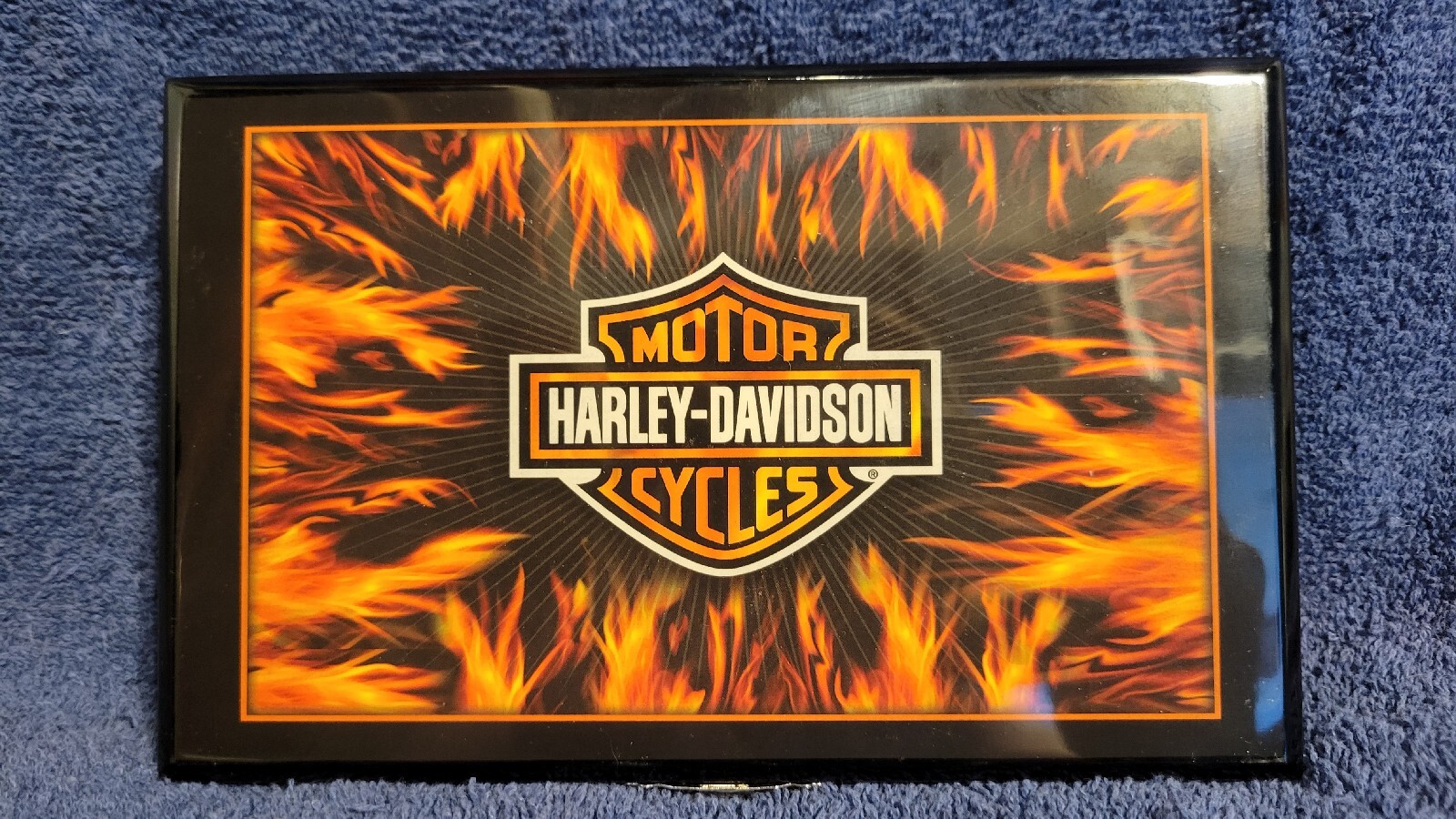 Harley Davidson Bar And Shield Flame Dominoes. Factory Sealed In Box ...