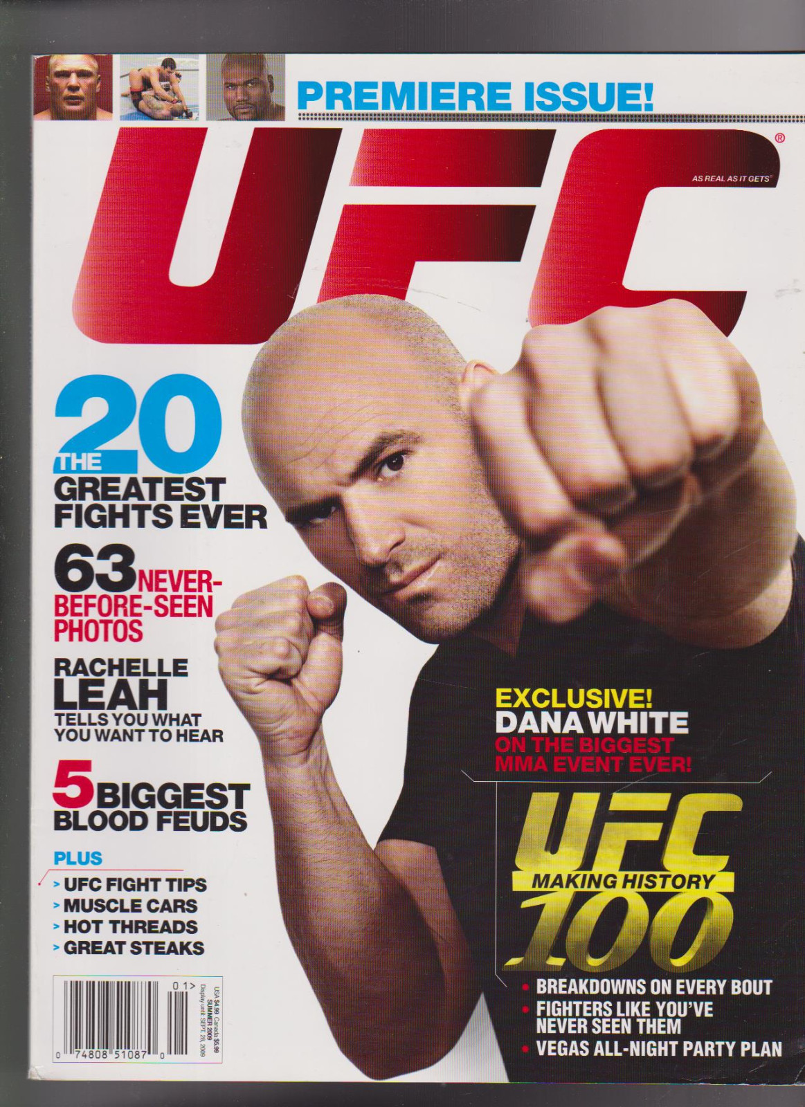UFC Magazine FIRST ISSUE Summer 2009 Dana White | eBay