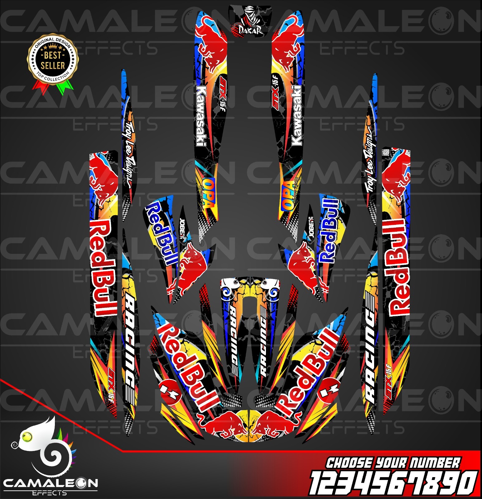 2003-2019 Kawasaki Jet Ski STX-15F Full Graphics Kit / Decal Group PWC | 60 Day