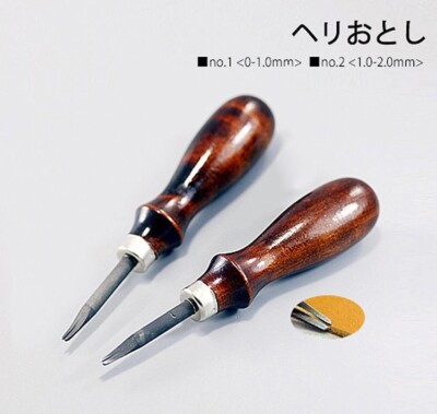 Seiwa Deluxe Leathercraft Edge Bevelers No.1,No.2 Leather Edger beveler ...