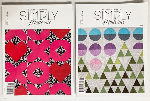 Simply Moderne Quilts & Crafts Issue 32 & 15 2 Magazine Lot Patterns ...