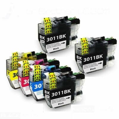 6 LC3011 LC-3011 Ink Cartridge for Brother MFC-J491DW MFC-J497DW MFC ...