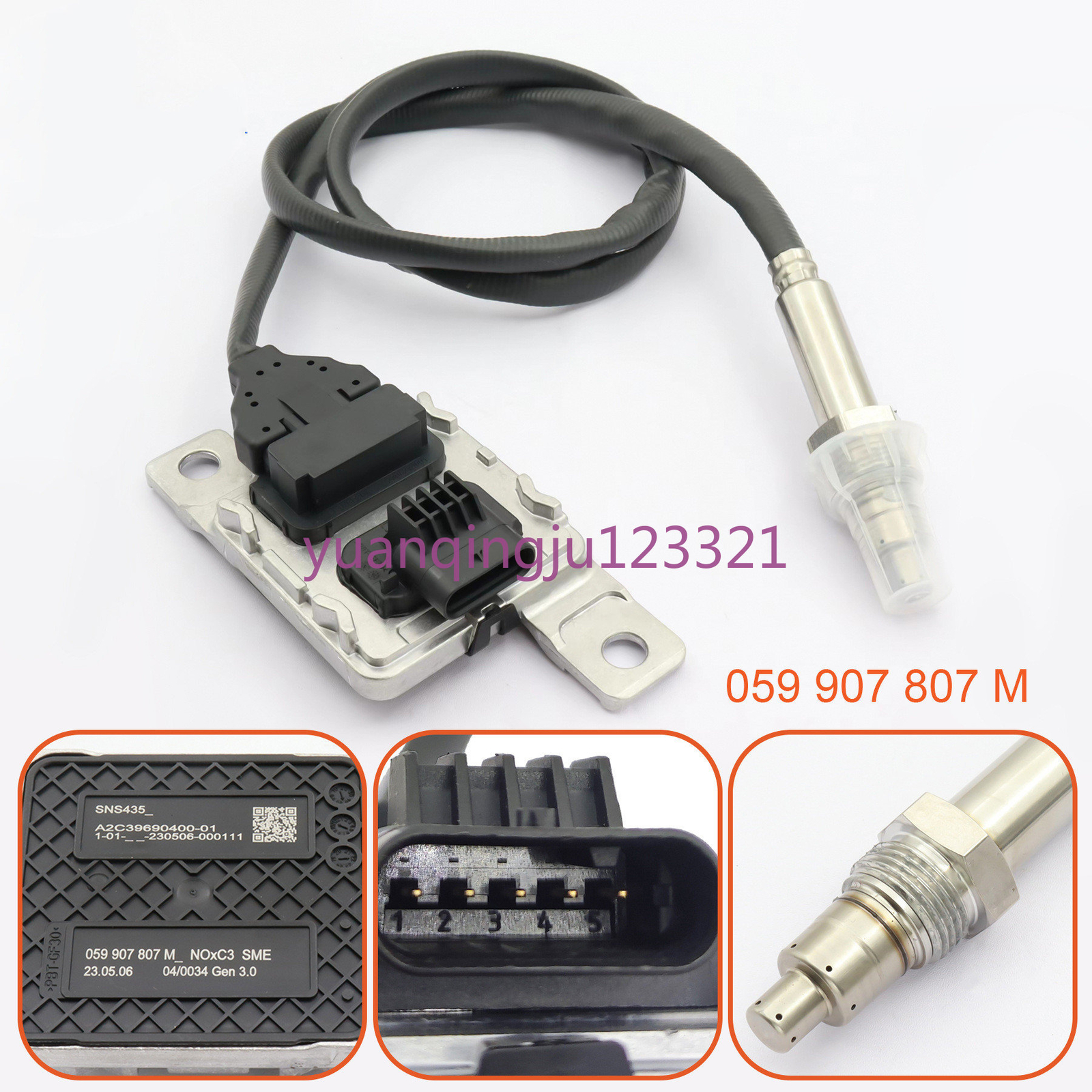 059907807M 8K0907807P Front Nitrogen Oxygen Nox Sensor For VW Touareg ...