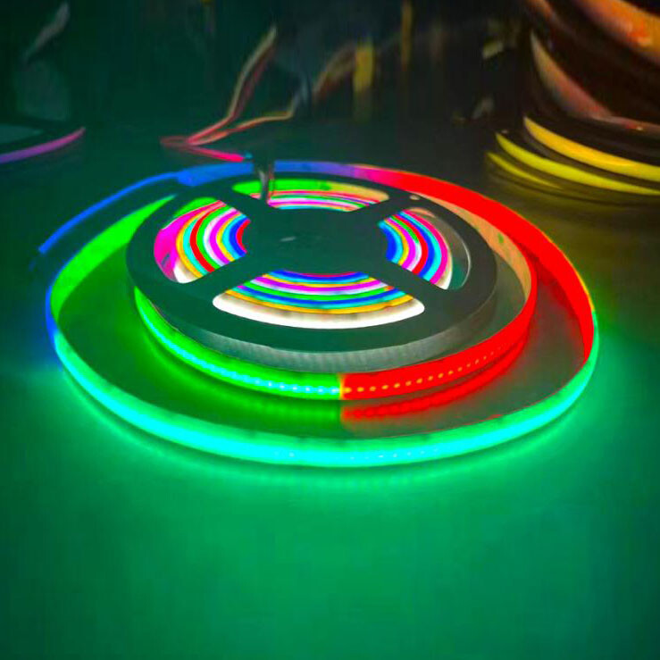 12V WS2811 COB LED Strip RGB IC Addressable Full Dream Color Flexible ...