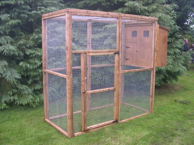 6' Standard Bird Aviary - Various Sizes / Mesh With Aviary & Shelter ...