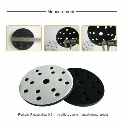 5 pcs 6 inch Sponge interface pad hook loop sanding Disc Sander Backing ...