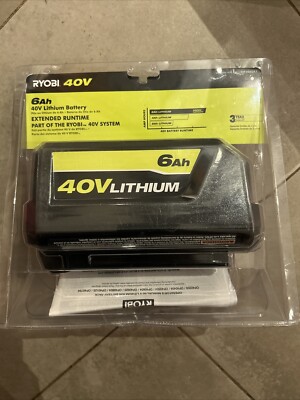 Ryobi OP40601 40V Battery 46396038326| eBay