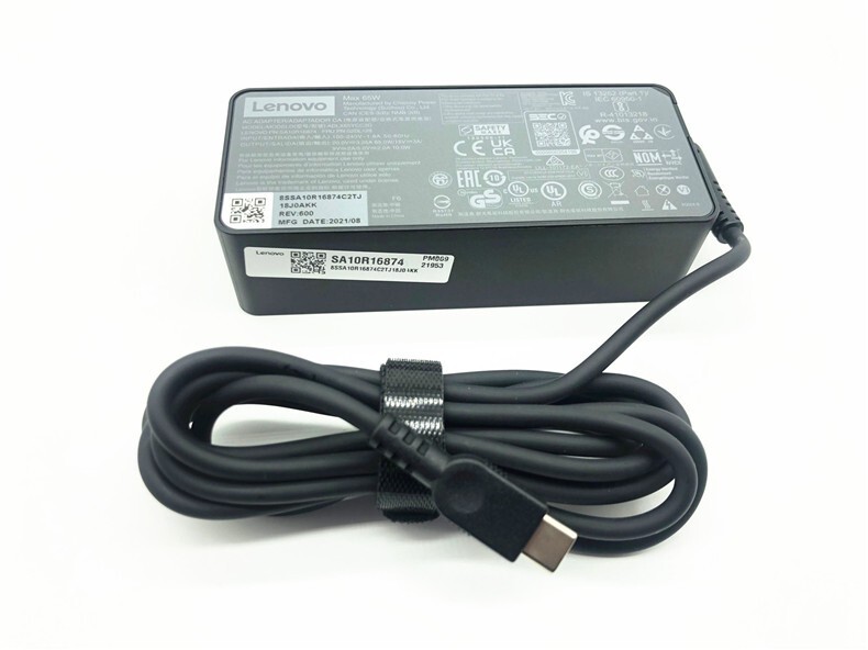 Lenovo 65W USB-C Type-C Laptop Charger AC Power Supply Adapter ...