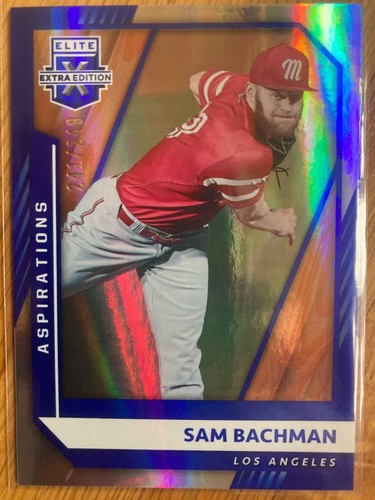 Sam Bachman 2021 Panini Elite Extra Edition Aspirations Blue (241/249 ...