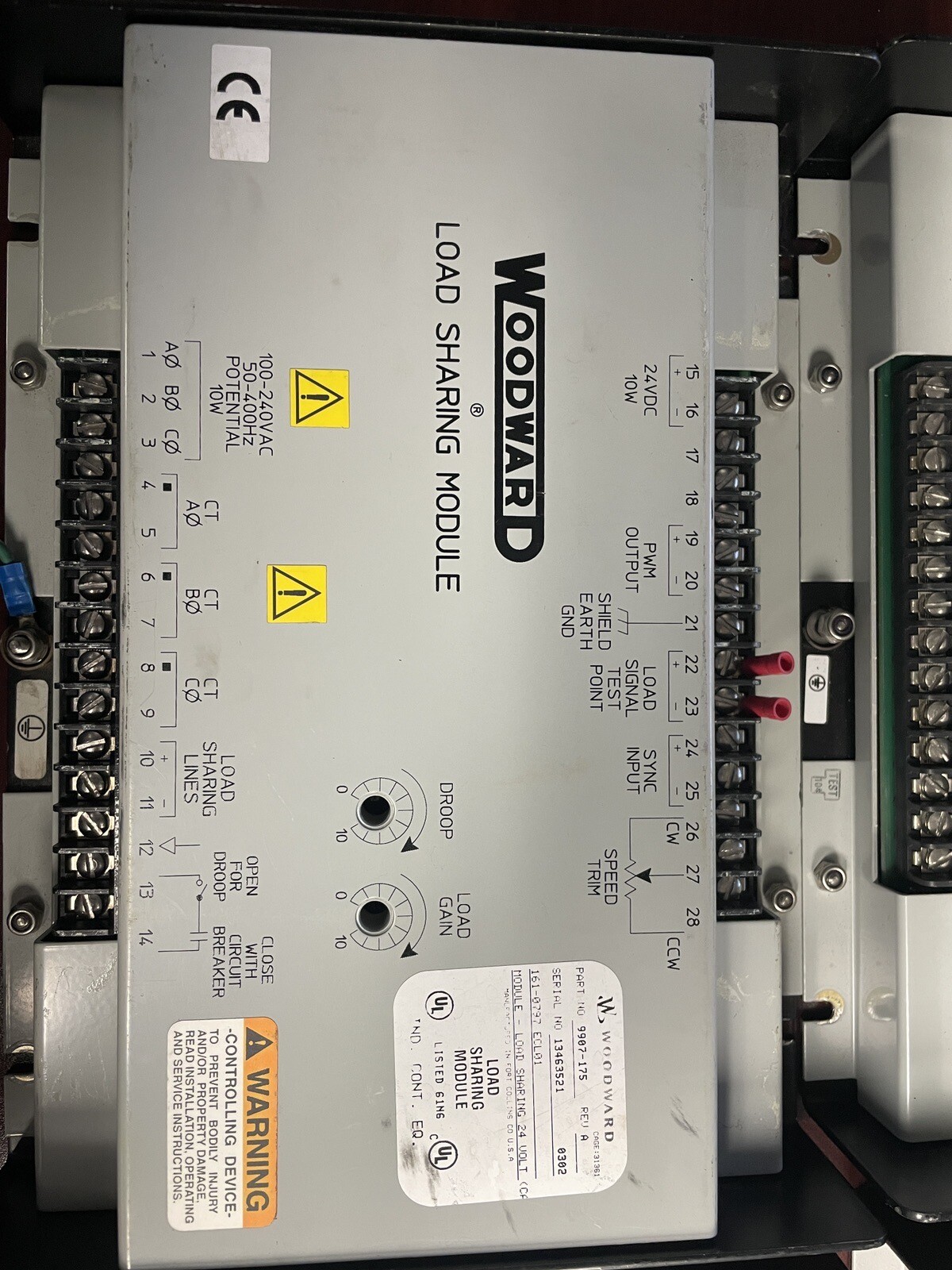 Woodward Load Sharing Module 9907-175 & 9907-026 724165933453| eBay