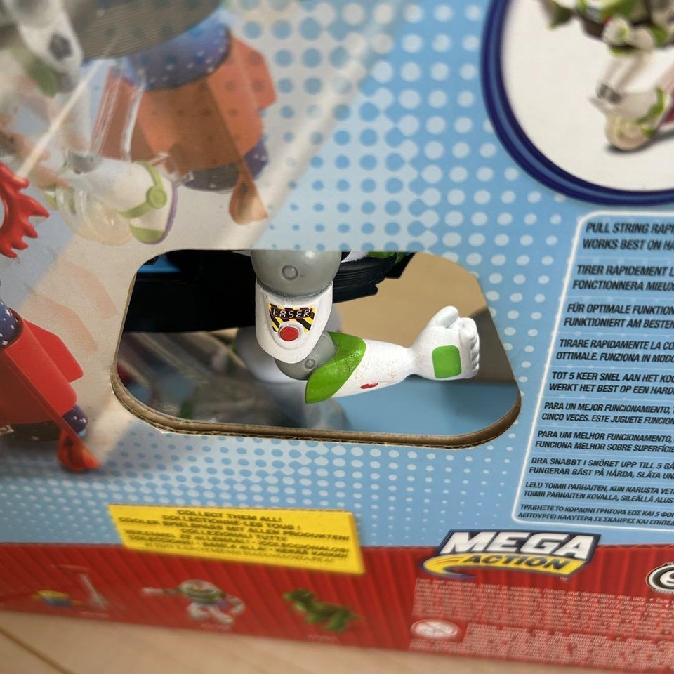 Toy Story Mega Action ROCKET RUNNING Buzz Lightyear HAT FLINGIN Woody ...