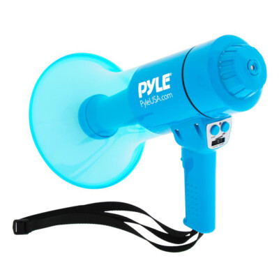 Pyle PMP66WLT Portable Waterproof Megaphone Bullhorn Speaker with LED ...