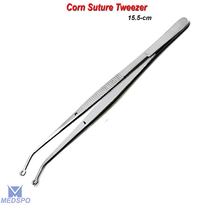 Dental Corn Suture Plier Angled Tissue Procedure Tweezer Surgical ...