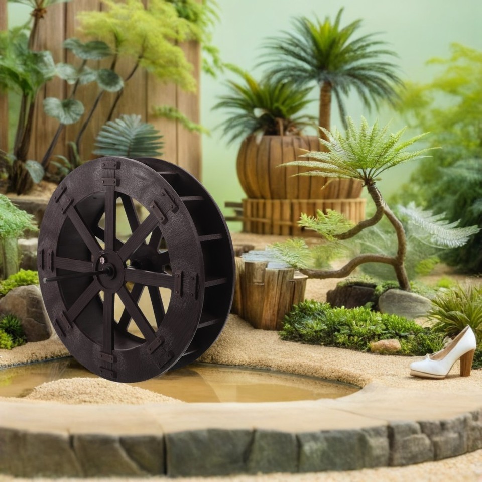 Scene Layout Wheels Fish Tank Fountain Micro Landscape Landscaping Prop ...