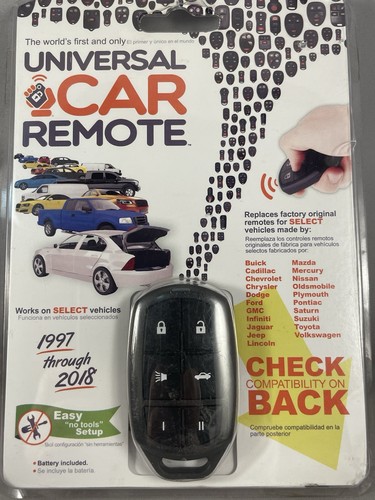 UNIVERSAL CAR REMOTE Replacement 1997-2018 New Never Used Sealed: Mod ...