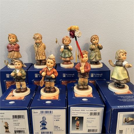 Goebel Hummel Membership Club Figurines w/ Boxes - 8 Hummels | eBay