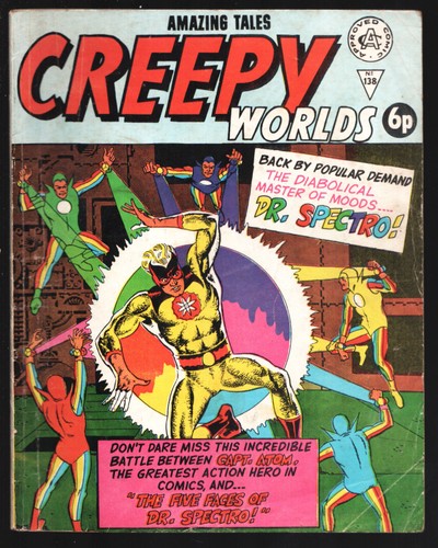 Creepy Worlds #138 1960's-Captain Atom by Steve Ditko-Dr. Spectro | eBay