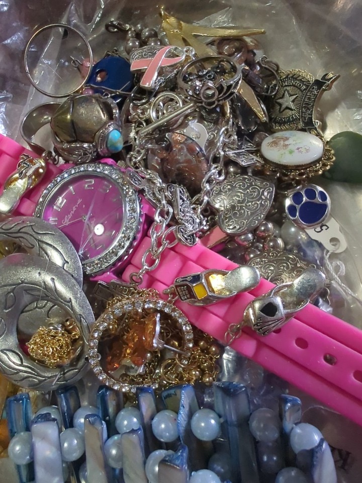 Large Vintage to Now Fashion "Jewelry Lot" 1 LB.Box Unsearched Untested ...