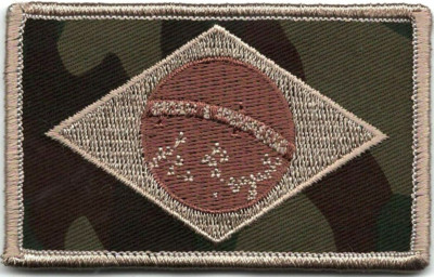 Brazilian Brasil Brazil Flag Patch Green Black Brown Camo Fits For VELCRO® BRAND | eBay