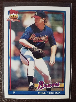 MIKE STANTON ATLANTA BRAVES 1991 TOPPS 40 YEARS BASEBALL CARD #514 | eBay