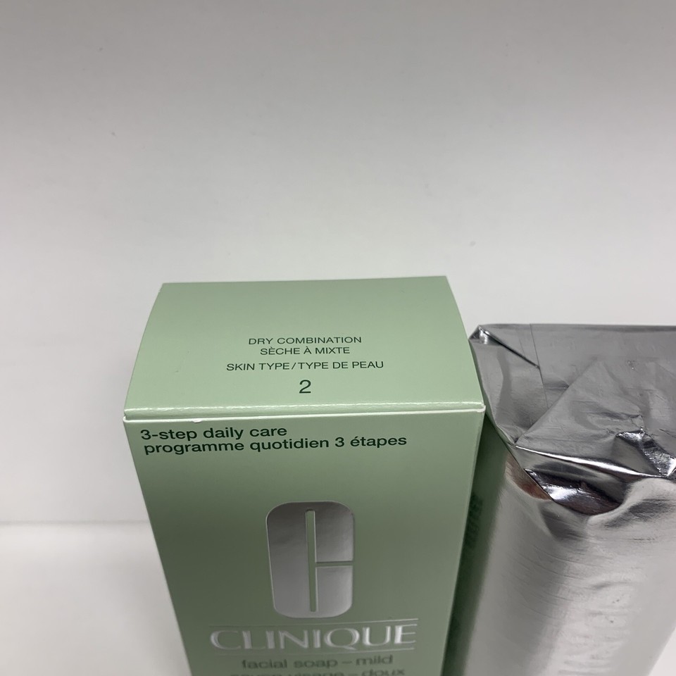 Clinique Facial Soap Mild Formula 5.2 oz/150 g Full Size Bar - Dry ...