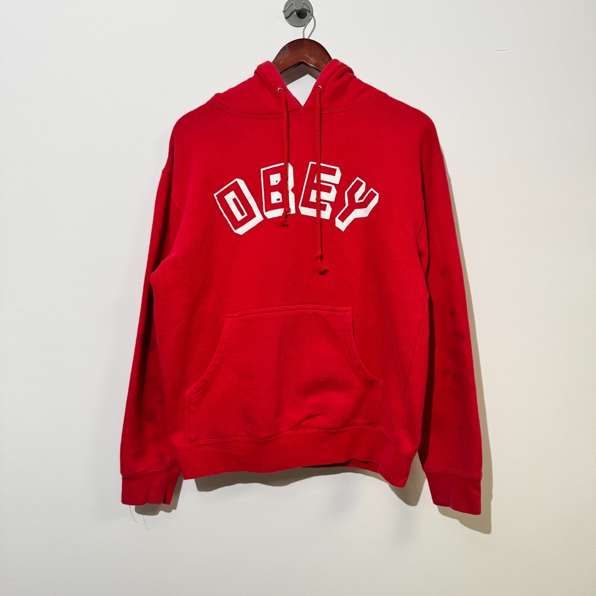 Obey Hoodie Red Obey Soccer Jersey Sweater Red/Black | XL | 1141720_XL