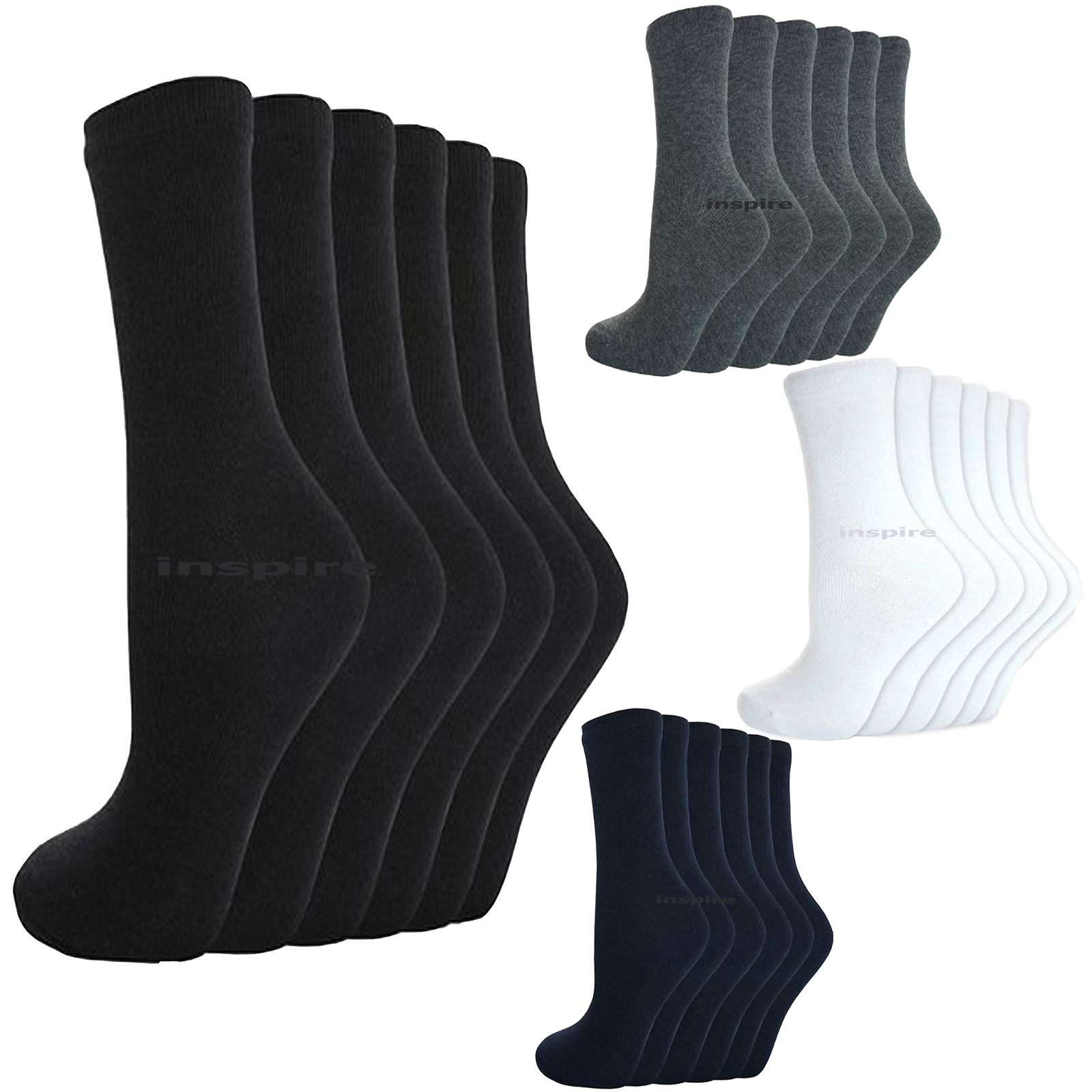 BOYS GIRLS PLAIN COTTON UNISEX KIDS BACK TO SCHOOL DAILY USE CHILDREN ...