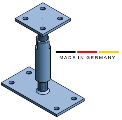 Stützenfuß Pfostenträger Pfostenschuh Höhenverstellbar 140-200 Träger ...