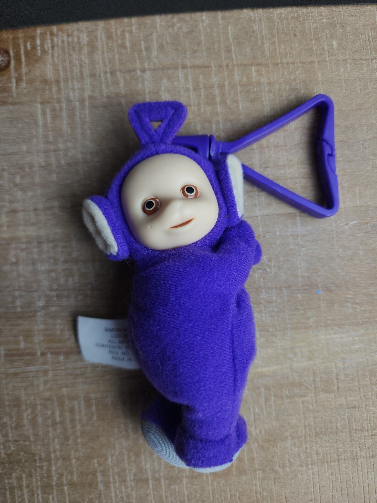 TELETUBBIES Tinky Winky Key Chain Backpack Clip PURPLE McDonalds Toy ...