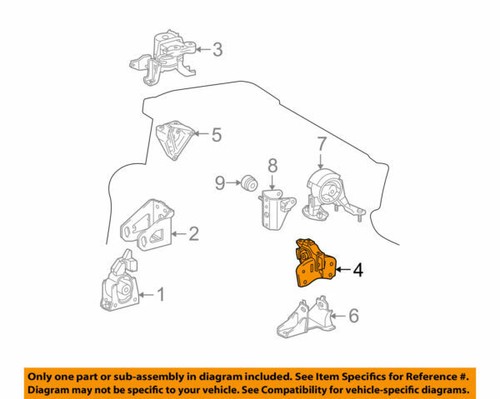 12372-37110 Toyota Insulator, engine mounting, lh(for transverse engine ...